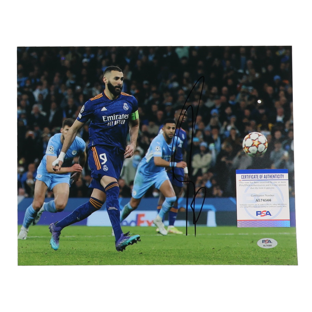 Karim Benzema Signed Real Madrid CF 11x14 Photo (PSA) | Pristine Auction