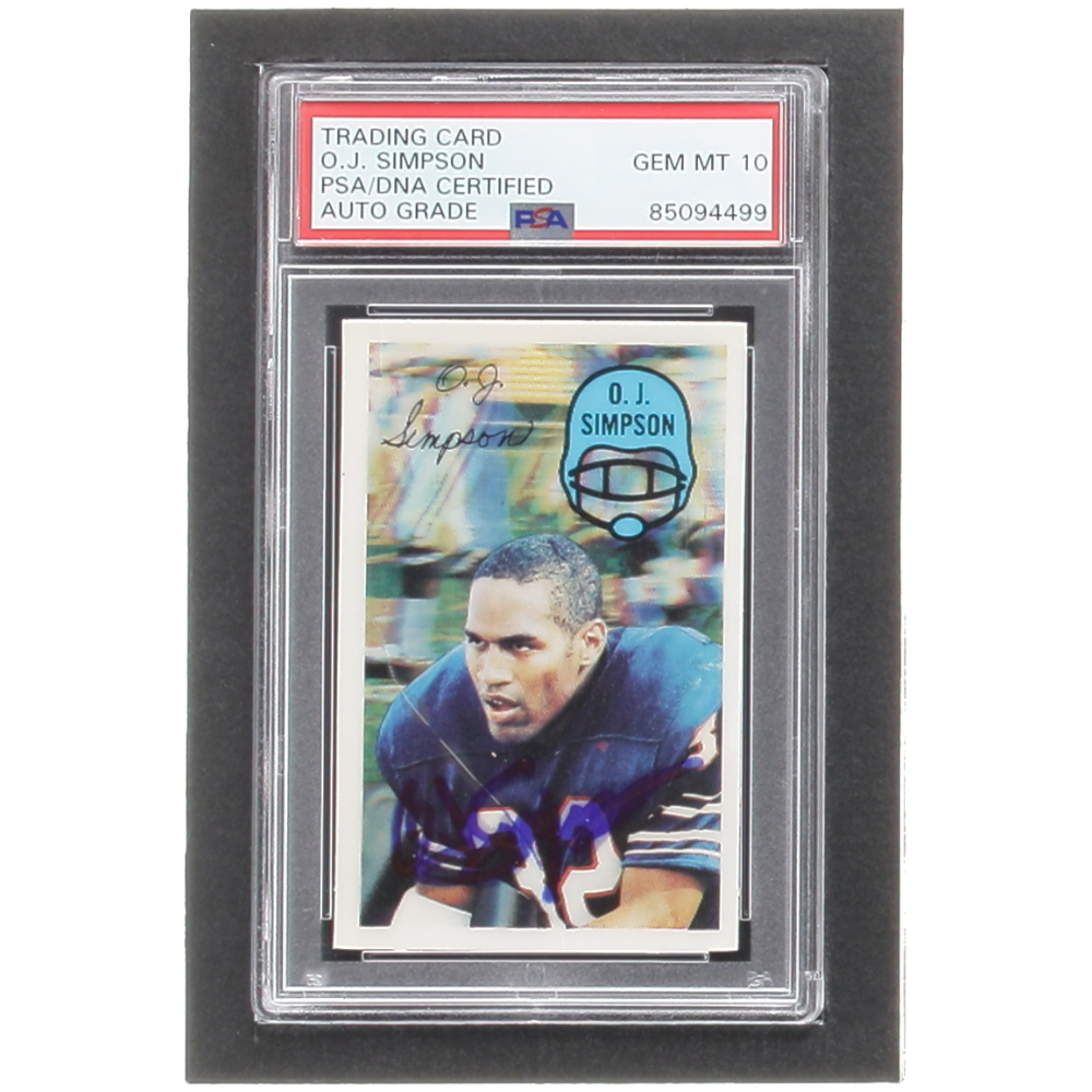 O.J. Simpson Signed 1970 Kellogg's #48 (PSA) | Pristine Auction
