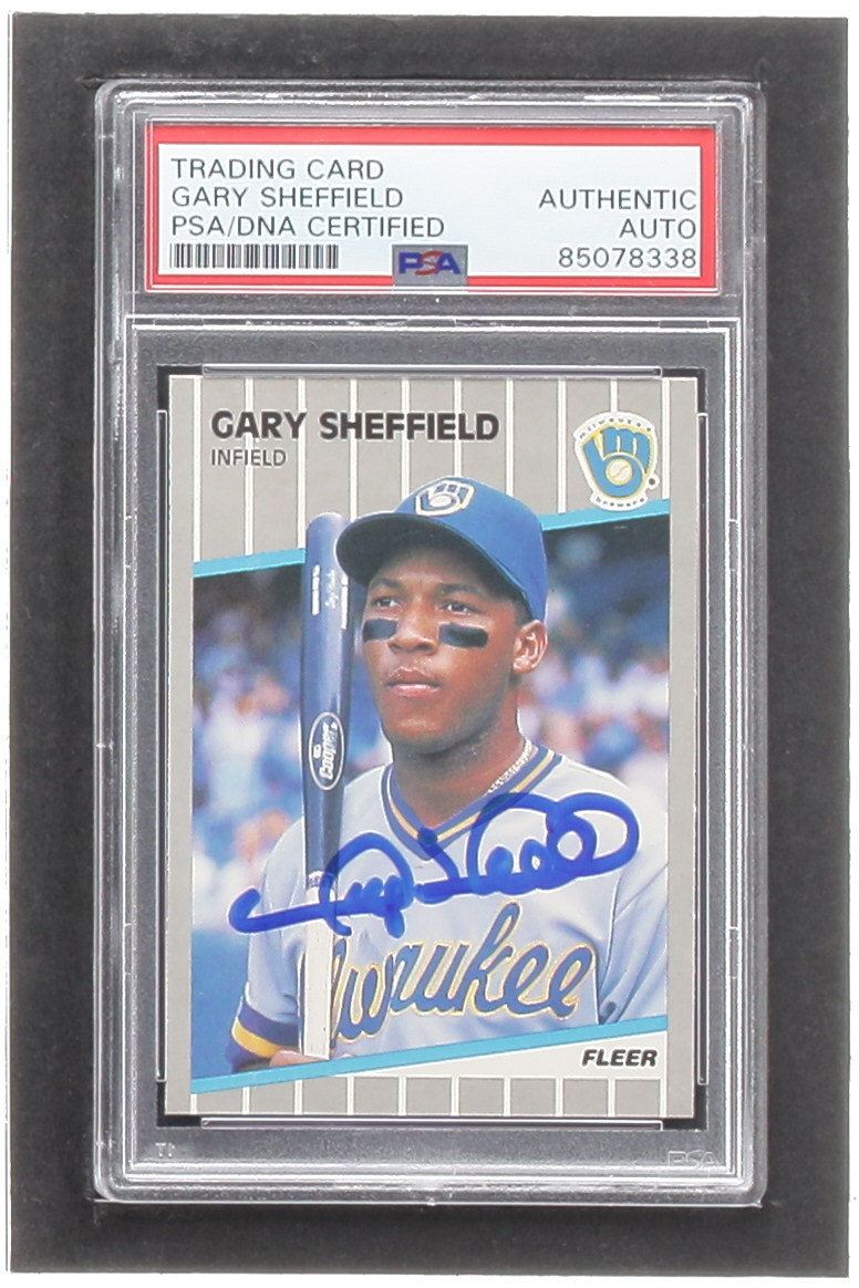 Gary Sheffield Signed 1989 Fleer #196 RC (PSA) | Pristine Auction
