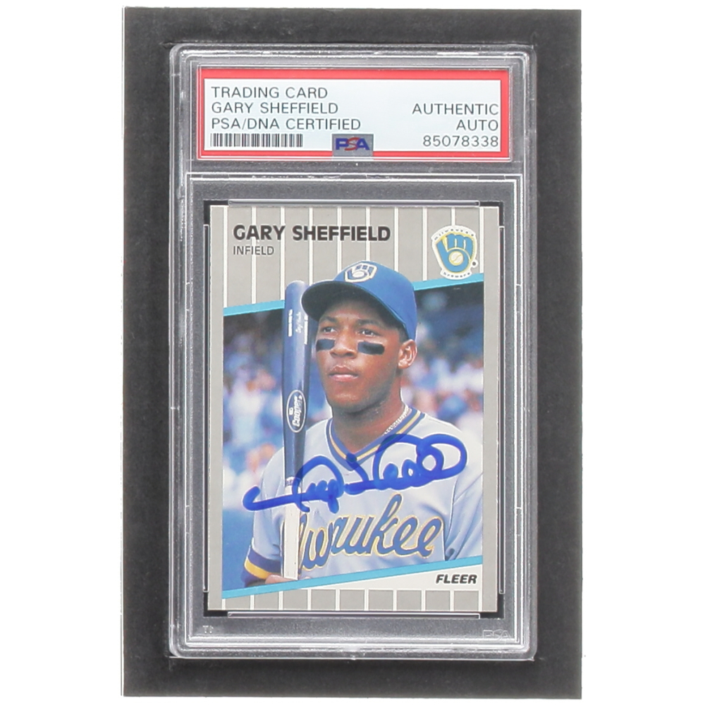 Gary Sheffield Signed 1989 Fleer #196 RC (PSA) | Pristine Auction