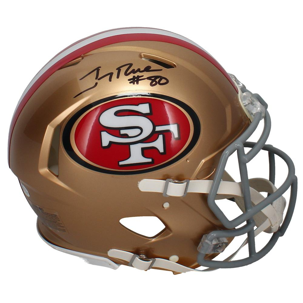 Jerry Rice Signed 49ers Full-Size Authentic On-Field Speed Helmet ...