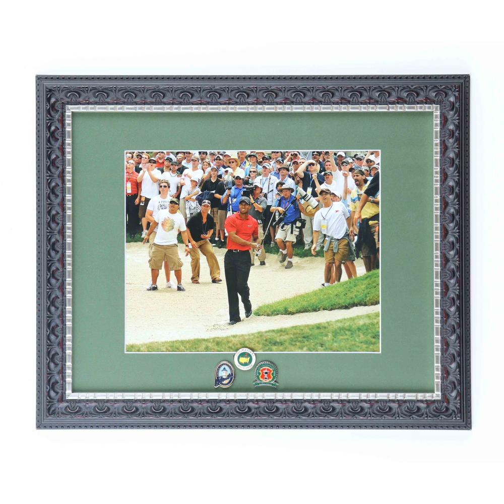 Tiger Woods Custom Framed Photo Display with (3) Championship ...