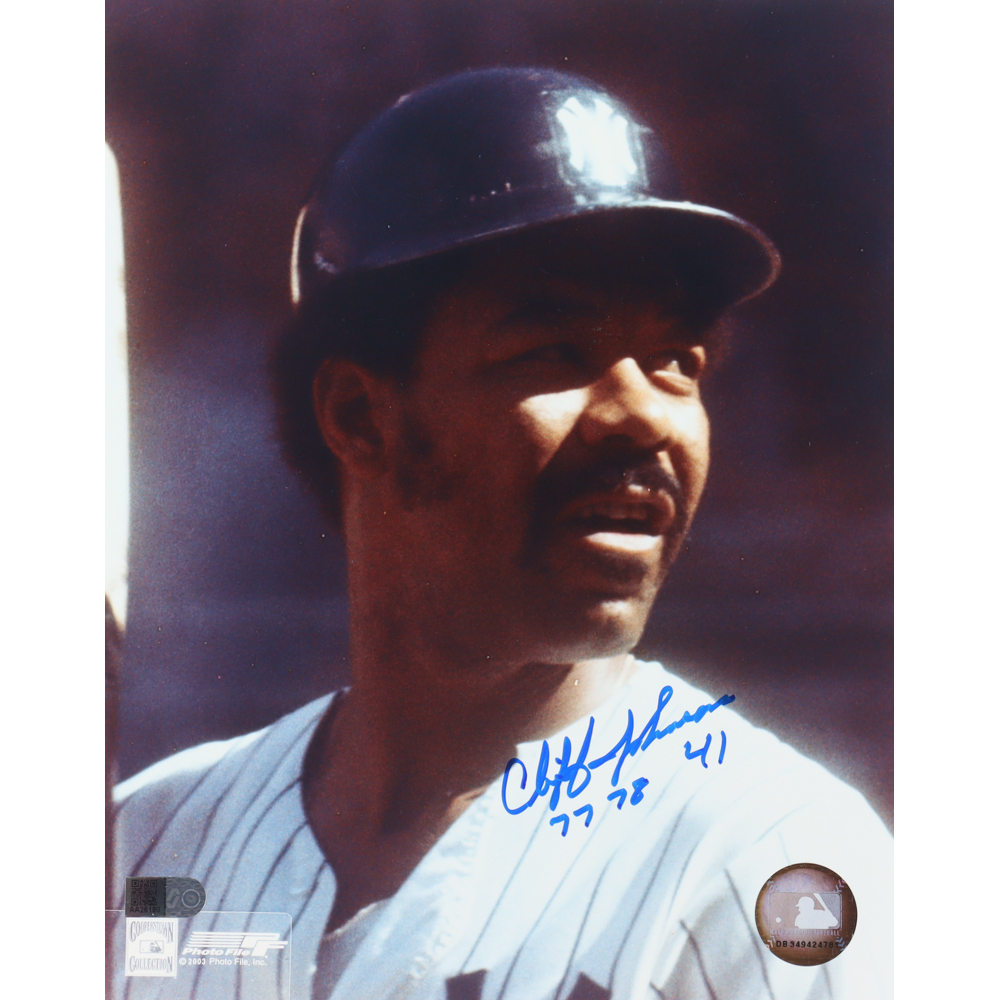 Cliff Johnson Signed Yankees 8x10 Photo Inscribed "77-78" (AIV ...