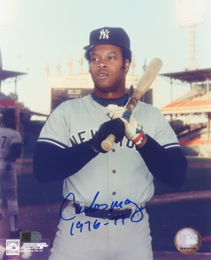 Carlos May Signed Yankees 8x10 Photo Inscribed "1976-77" (AIV ...