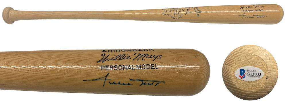 Willie Mays Signed Adirondack Baseball Bat (Beckett) | Pristine Auction