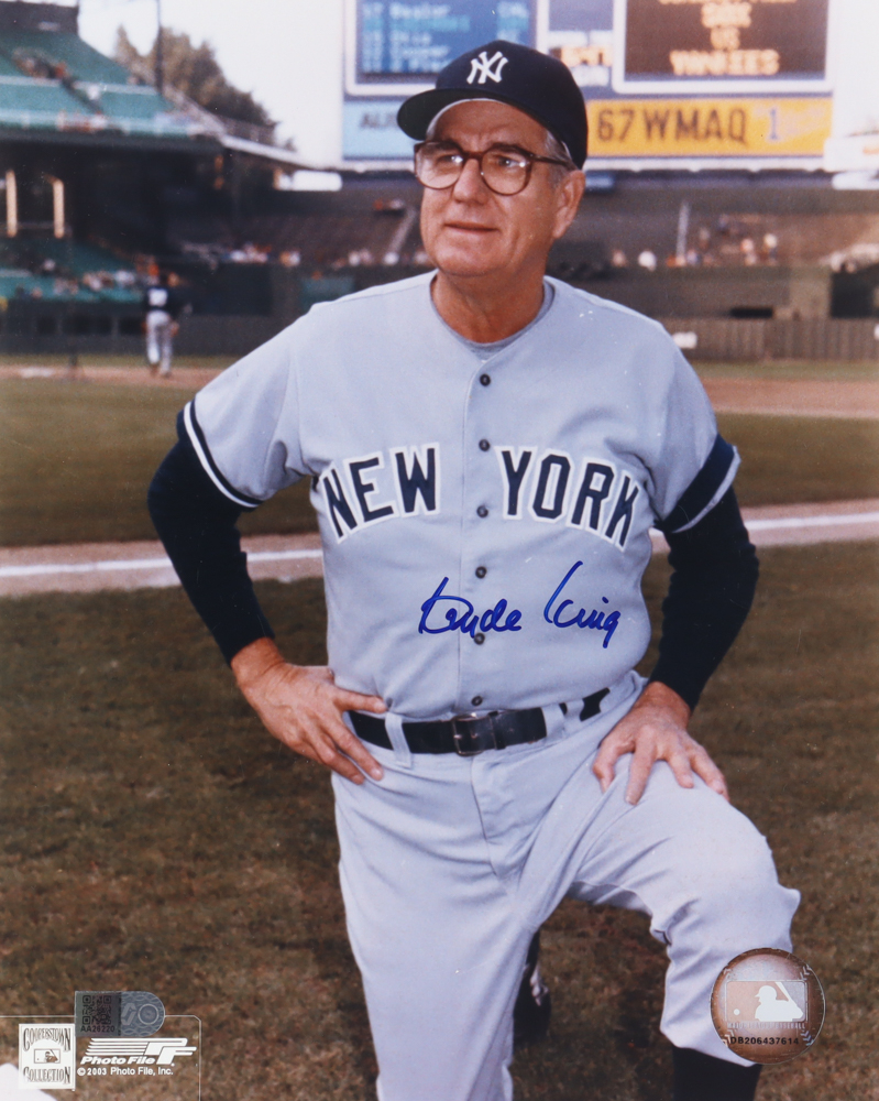 Clyde King Signed Yankees 8x10 Photo (AIV) | Pristine Auction