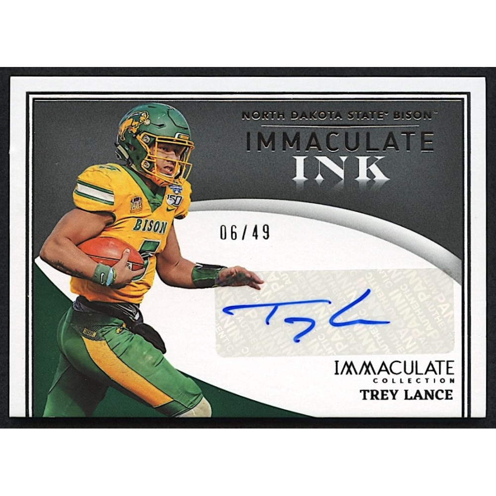 Trey Lance 2022 Immaculate Collection Collegiate Immaculate Ink #23 ...