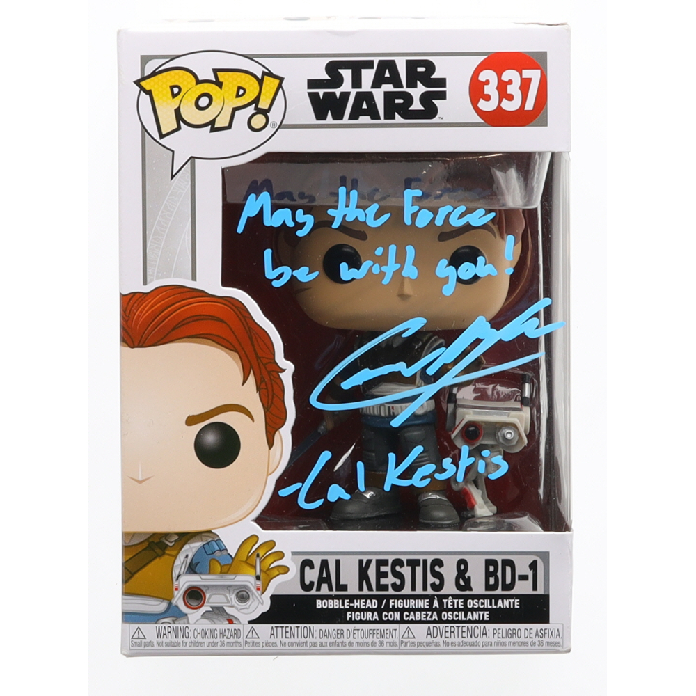 Cameron Monaghan Signed "Star Wars" #337 Cal Kestis & BD-1 Funko Pop ...