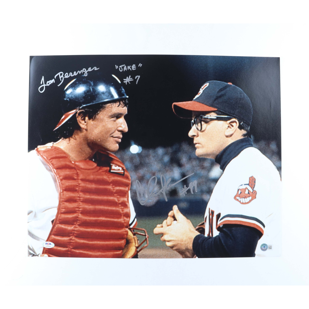 Charlie Sheen & Tom Berenger Signed "Major League" 16x20 Photo ...