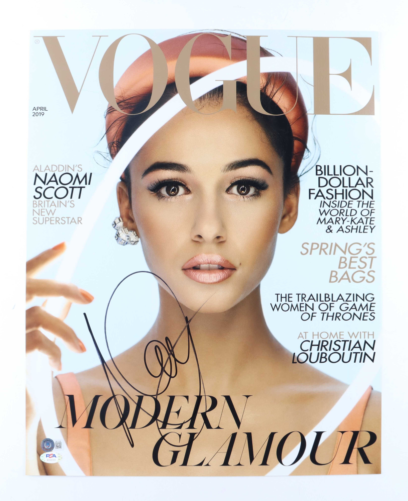 Naomi Scott Signed 16x20 Magazine Cover Photo (PSA & Beckett ...
