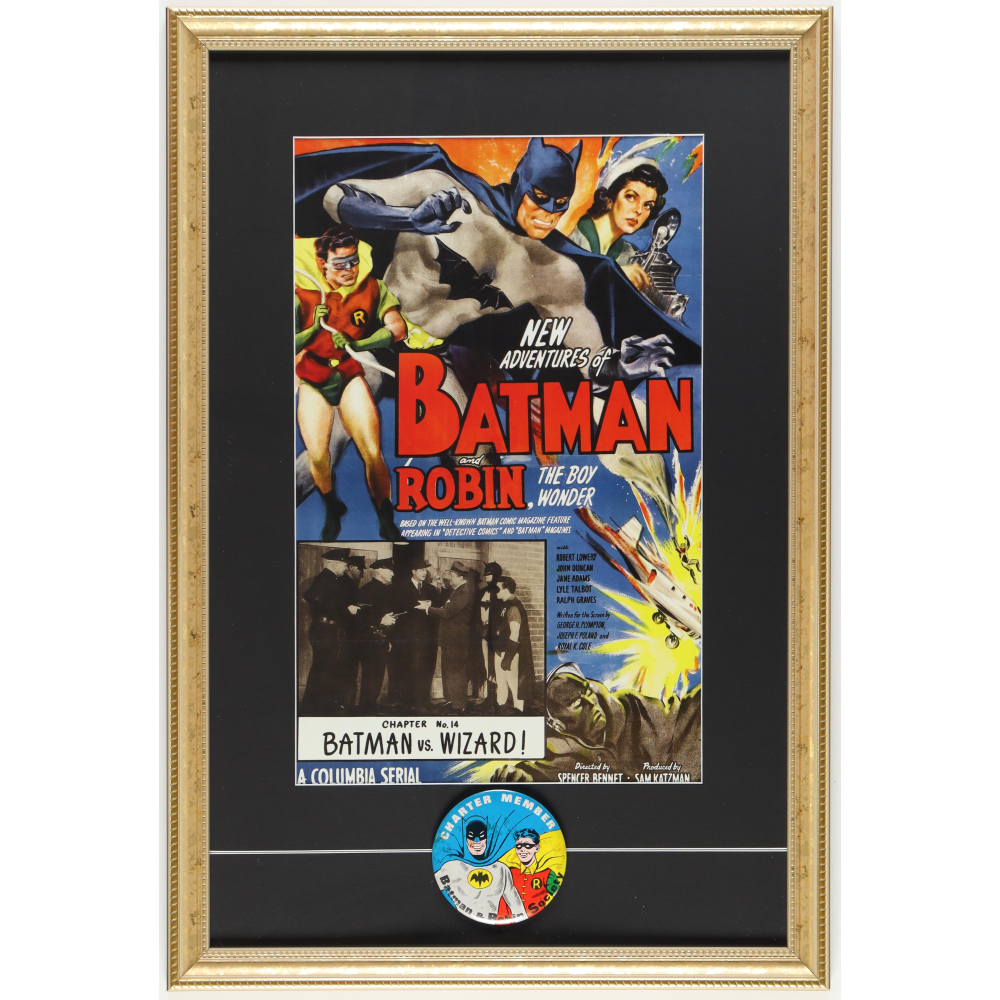 Batman & Robin Custom Framed Movie Poster Display With 1965 Charter ...
