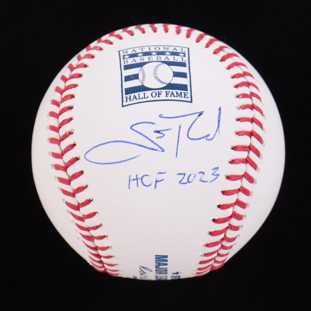 Scott Rolen Signed OML Hall of Fame Logo Baseball Inscribed "HOF 2023 ...