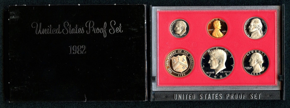 1982 United States Proof Set of (5) Coins | Pristine Auction
