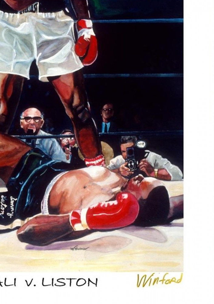 Muhammad Ali over Sonny Liston 11x17 "Ali v. Liston" Limited Edition ...
