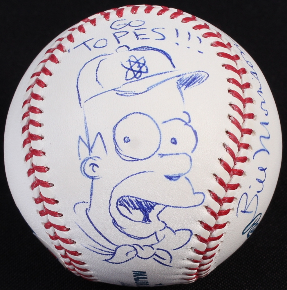 Matt Groening & Bill Morrison Dual Signed "The Simpsons" OML Baseball ...
