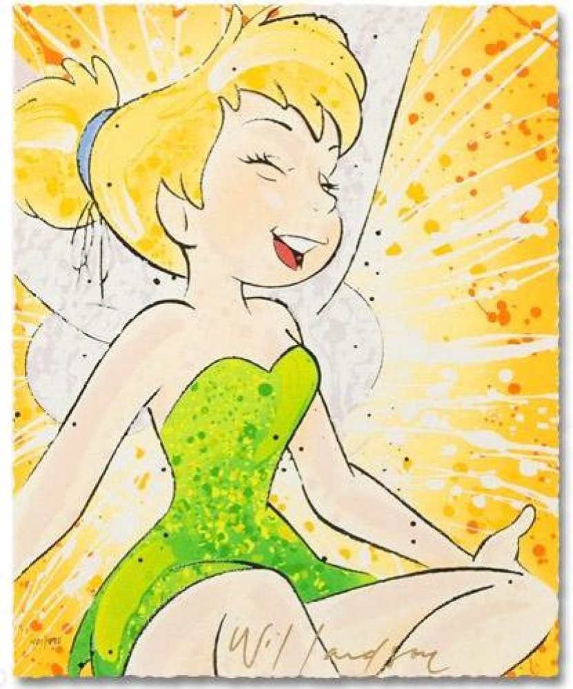 David Willardson 11" x 14" Tinker Bell "Keeping it Light" Signed ...