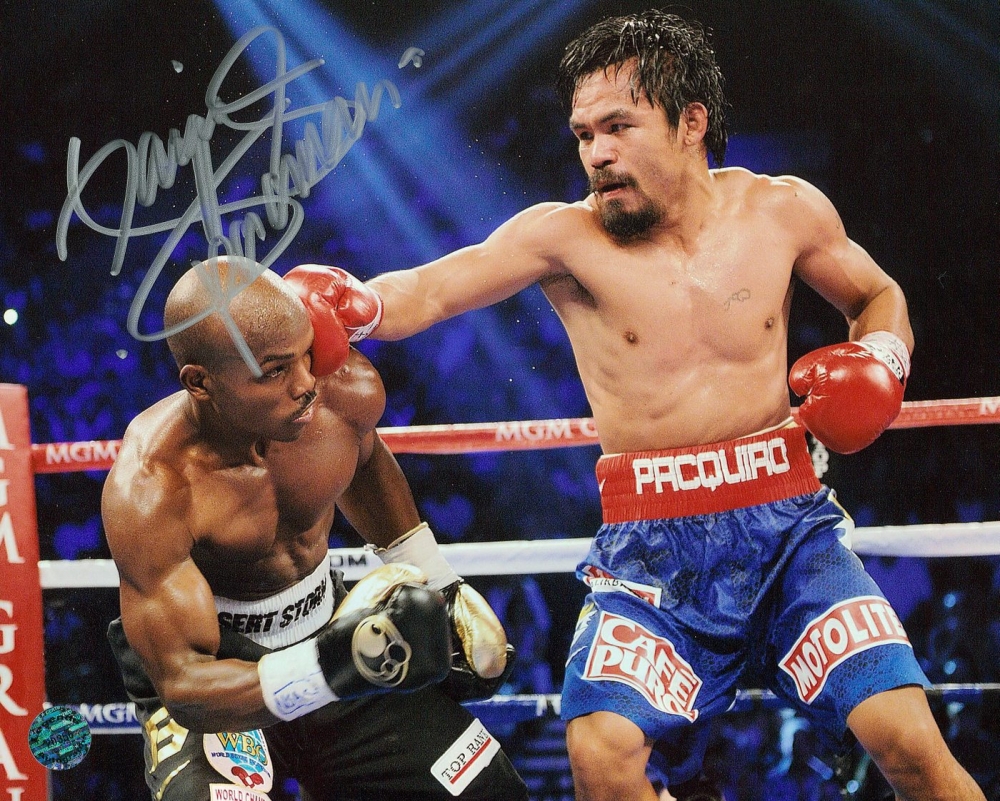 Manny Pacquiao Signed 8x10 Photo Inscribed "Pacman" (Legends COA ...