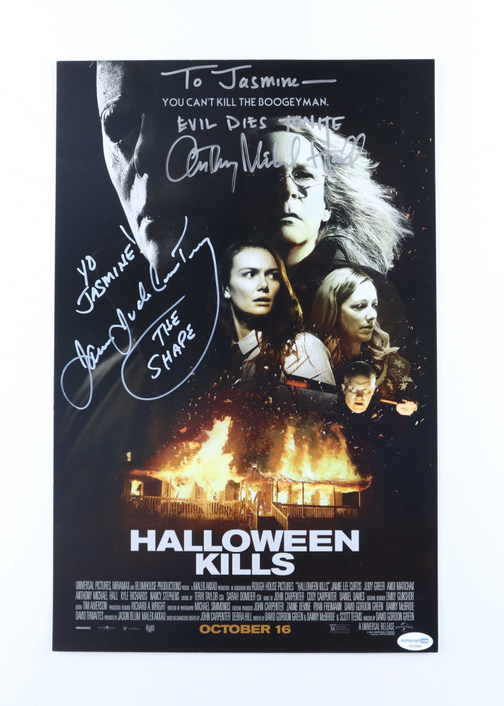 James Jude Courtney & Anthony Michael Hall Signed "Halloween Kills ...