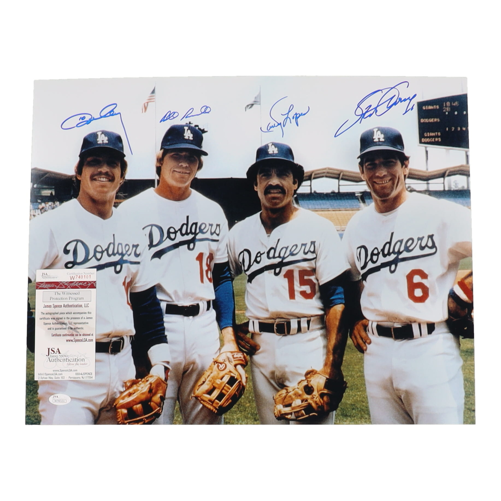 1981 Dodgers 16x20 Photo Team Signed By (4) With Steve Garvey, Ron Cey ...