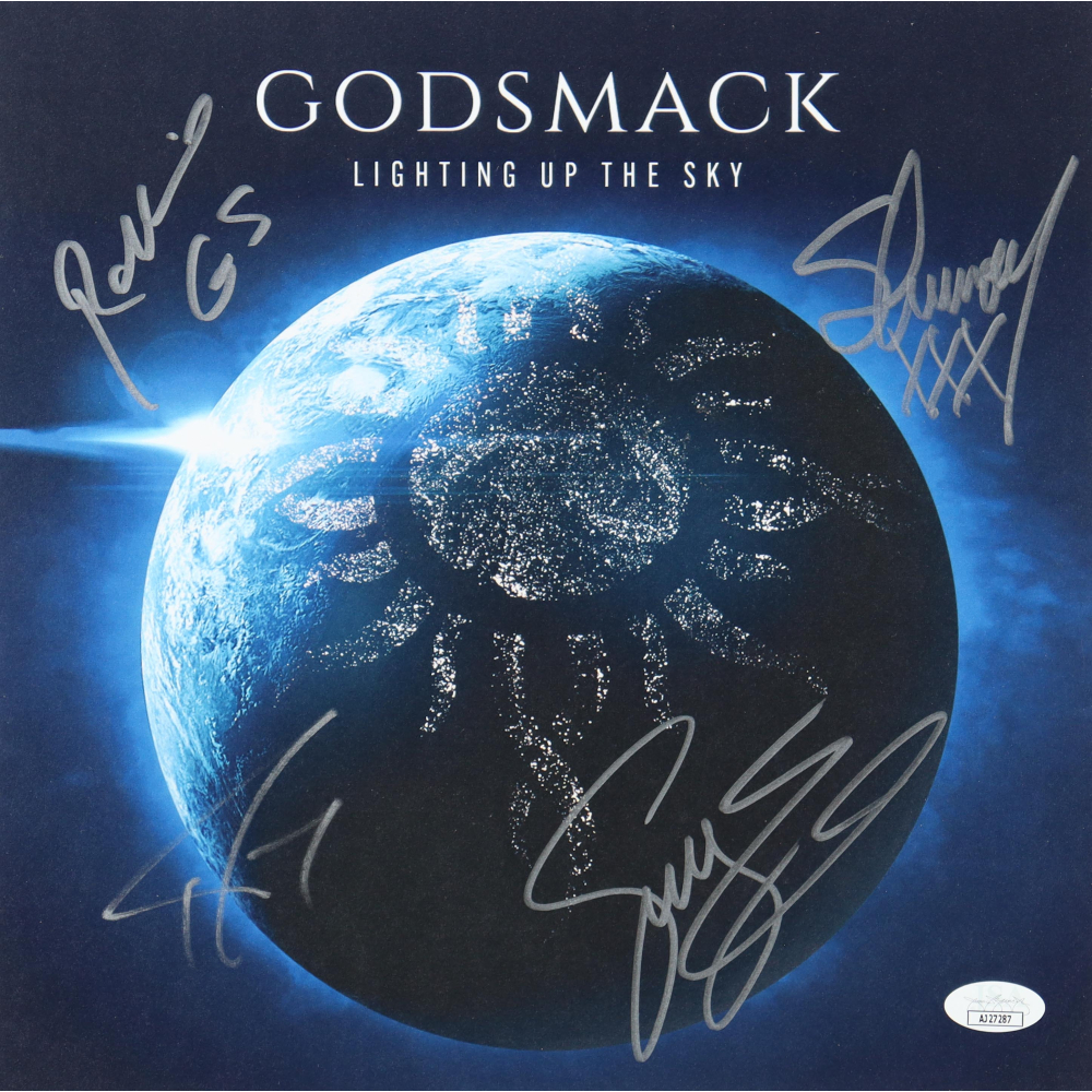 Godsmack Band-Signed "Lighting Up The Sky" Album Cover Insert with ...