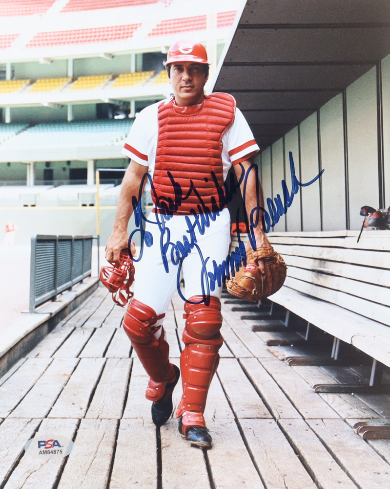 Johnny Bench Signed Reds 8x10 Photo Inscribed "Best Wishes" (PSA ...