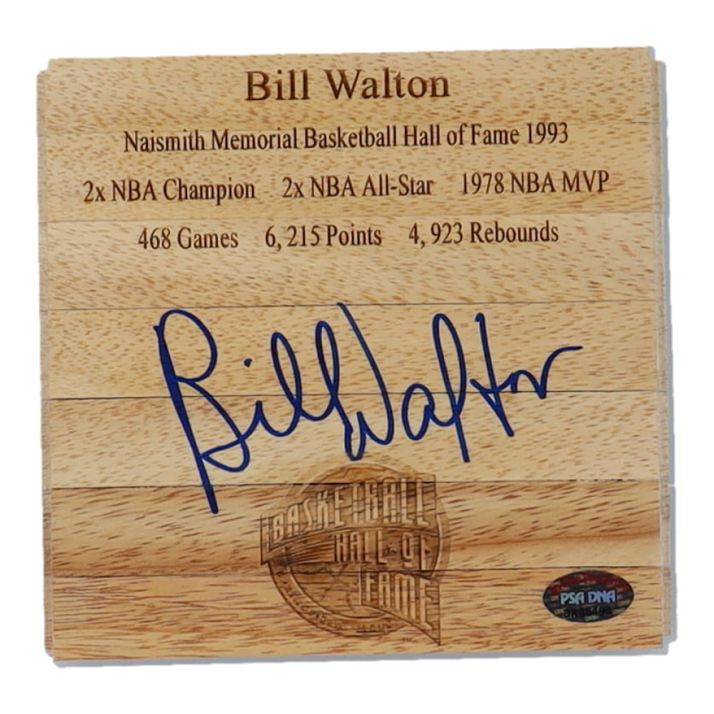 Bill Walton Signed Hall of Fame 6x6 Floor Piece (PSA) | Pristine Auction