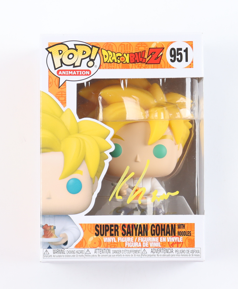 Kyle Hebert Signed "Dragon Ball Z" #951 Super Saiyan Gohan Funko Pop ...