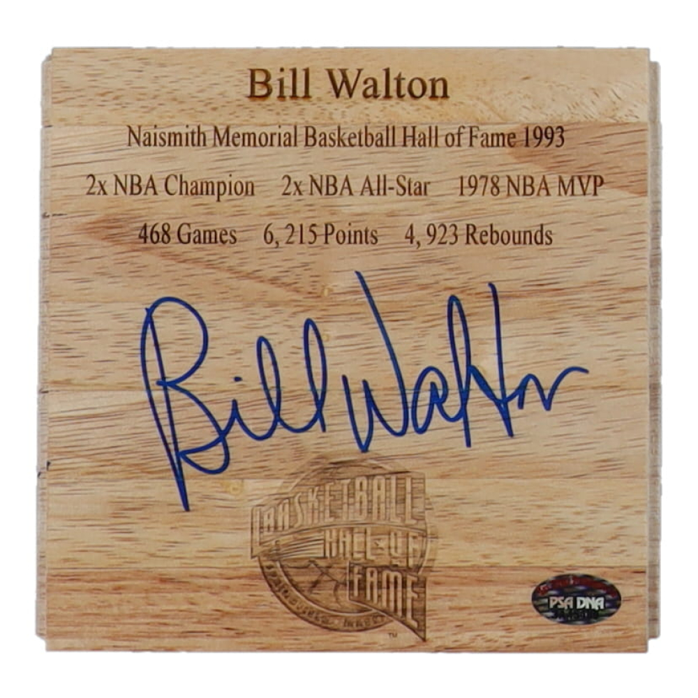 Bill Walton Signed Hall of Fame 6x6 Floor Piece (PSA) | Pristine Auction