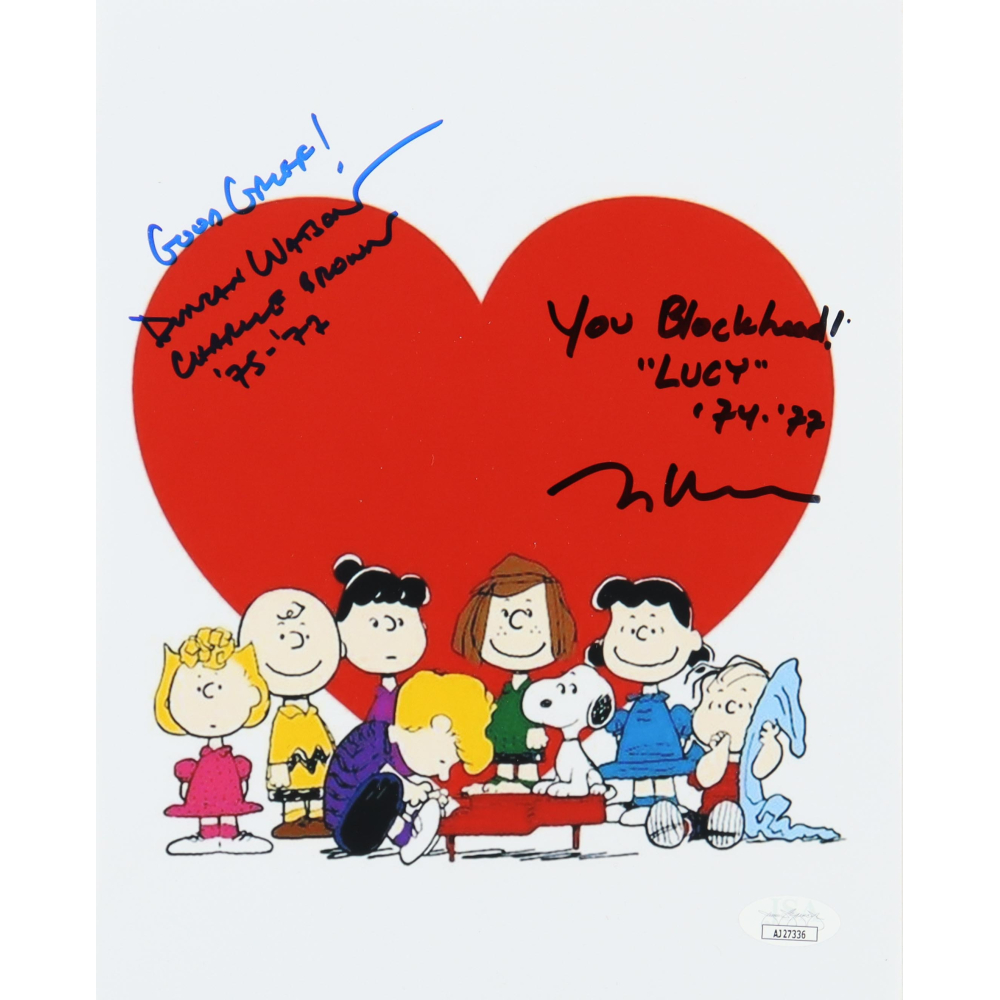 Duncan Watson & Melanie Kohn Signed "The Peanuts" Photo With Multiple ...