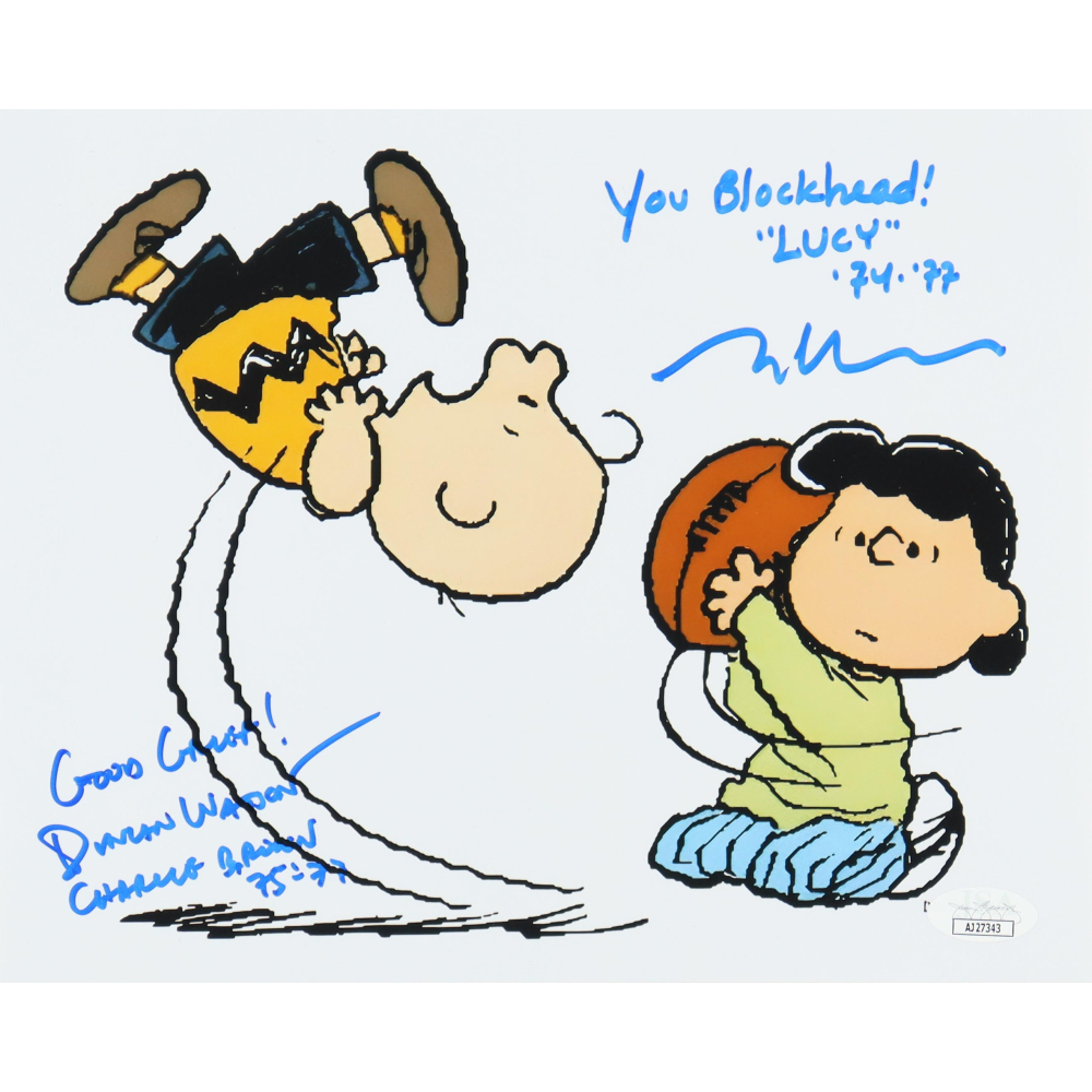 Duncan Watson & Melanie Kohn Signed "The Peanuts" Photo With Multiple ...
