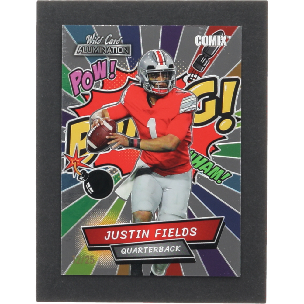 Justin Fields 2021 Wild Card Alumination Comix Rainbow #AC3 #12/25 ...