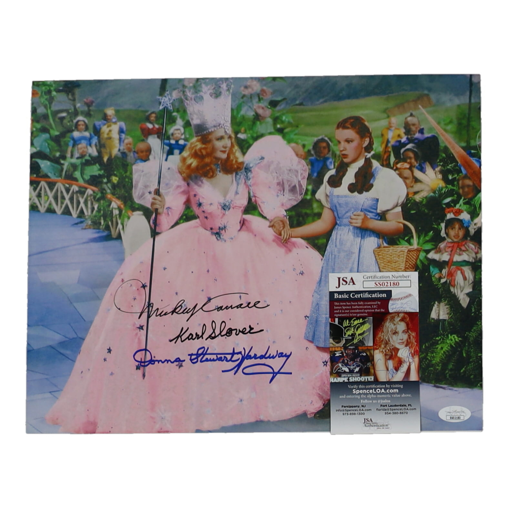 Mickey Carroll, Karl Slover & Donna Stewart-Hardway Signed "The Wizard ...