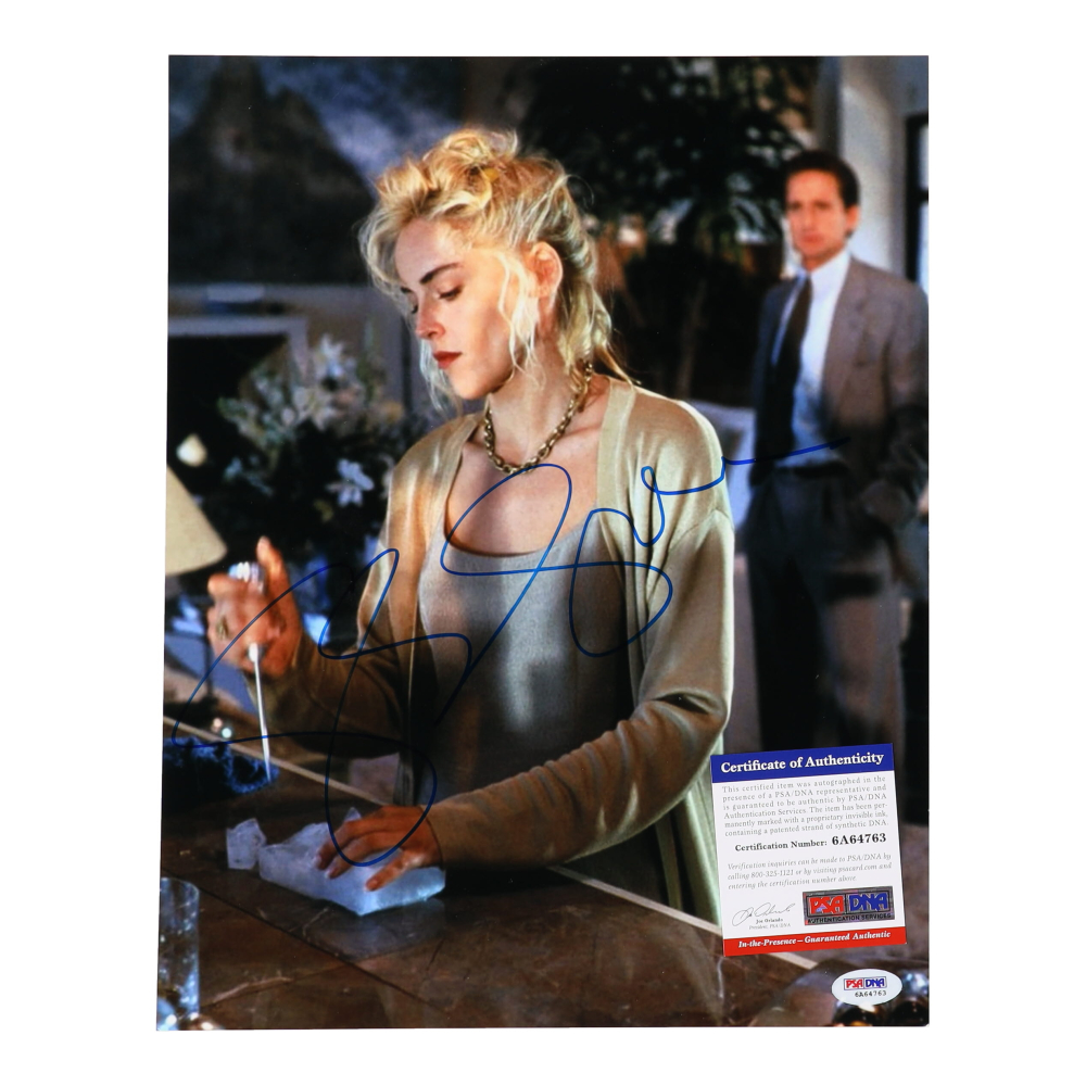 Sharon Stone Signed "Basic Instinct" 11x14 Photo (PSA) | Pristine Auction