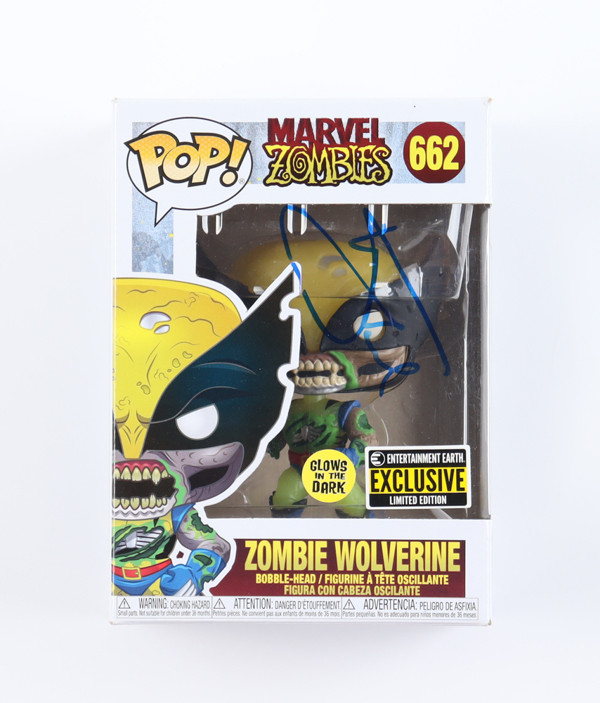 Hugh Jackman Signed "Marvel Zombies" #662 Logan Funko Pop! Vinyl Figure ...