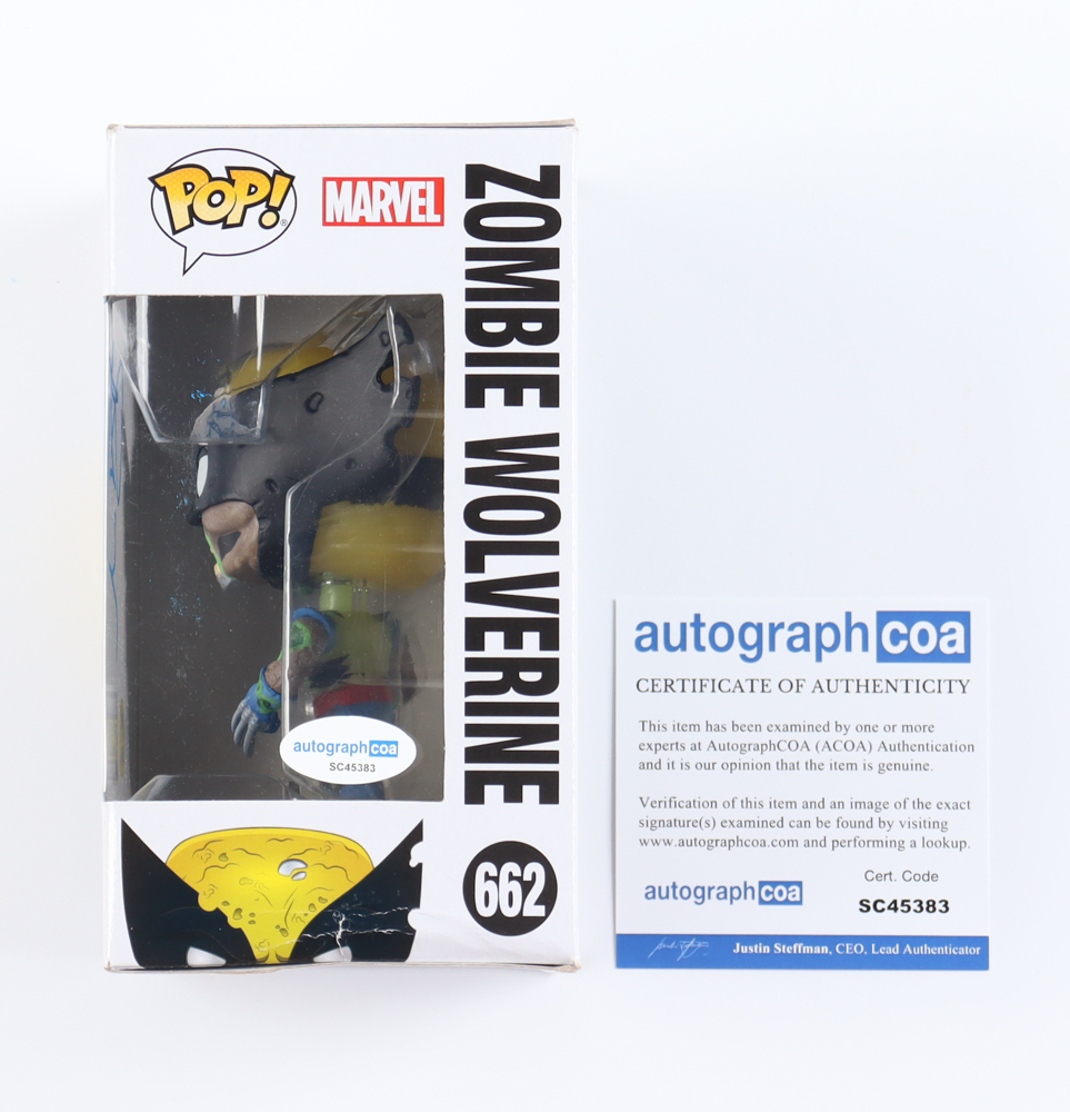 Hugh Jackman Signed "Marvel Zombies" #662 Logan Funko Pop! Vinyl Figure ...
