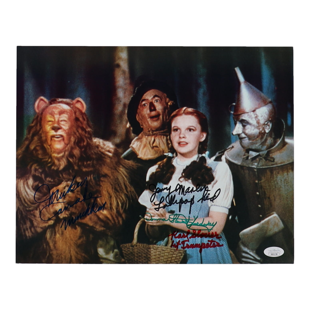 "The Wizard of Oz" 11x14 Photo Signed By (4) with Karl Slover, Mickey ...