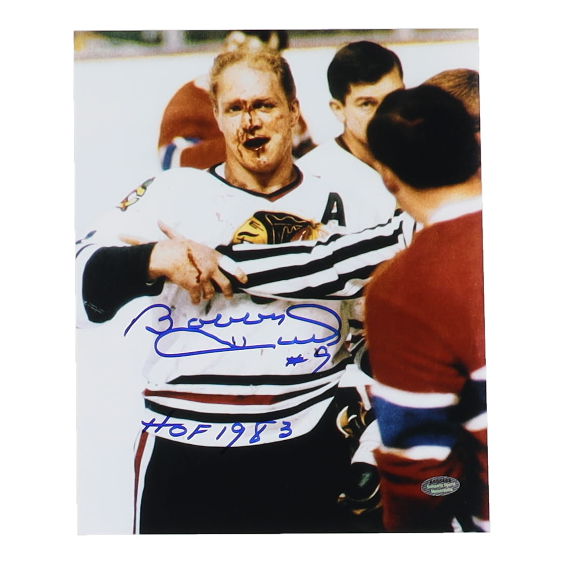 Bobby Hull Signed Blackhawks 8x10 Photo Inscribed "HOF 1983" (Schwartz ...
