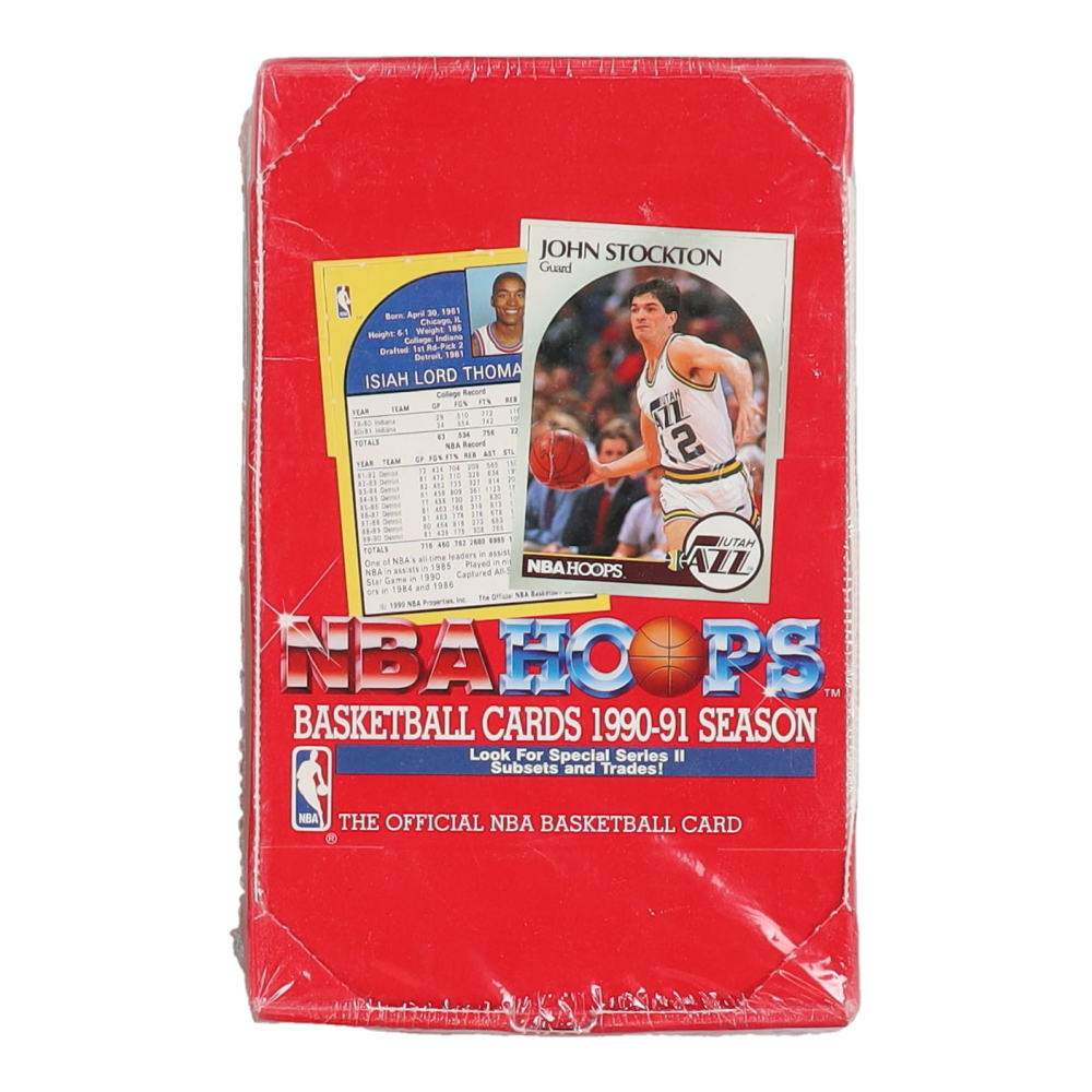 1990-91 NBA Hoops Series 2 Basketball Box with (36) Packs | Pristine ...