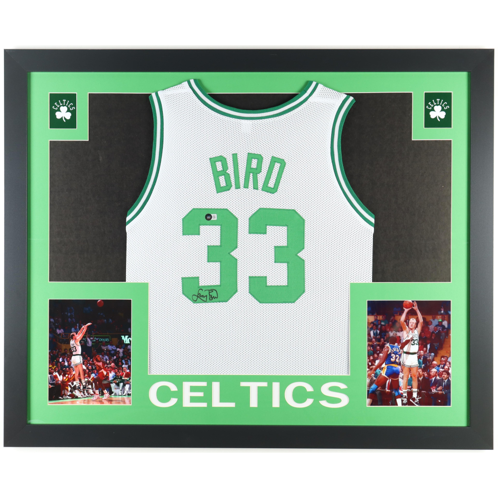 Larry Bird Signed Custom Framed Jersey Display (Beckett) | Pristine Auction