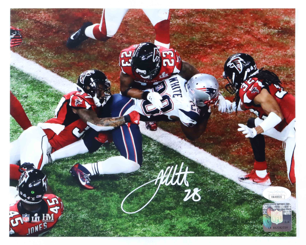James White Signed Patriots 8x10 Photo (JSA) | Pristine Auction