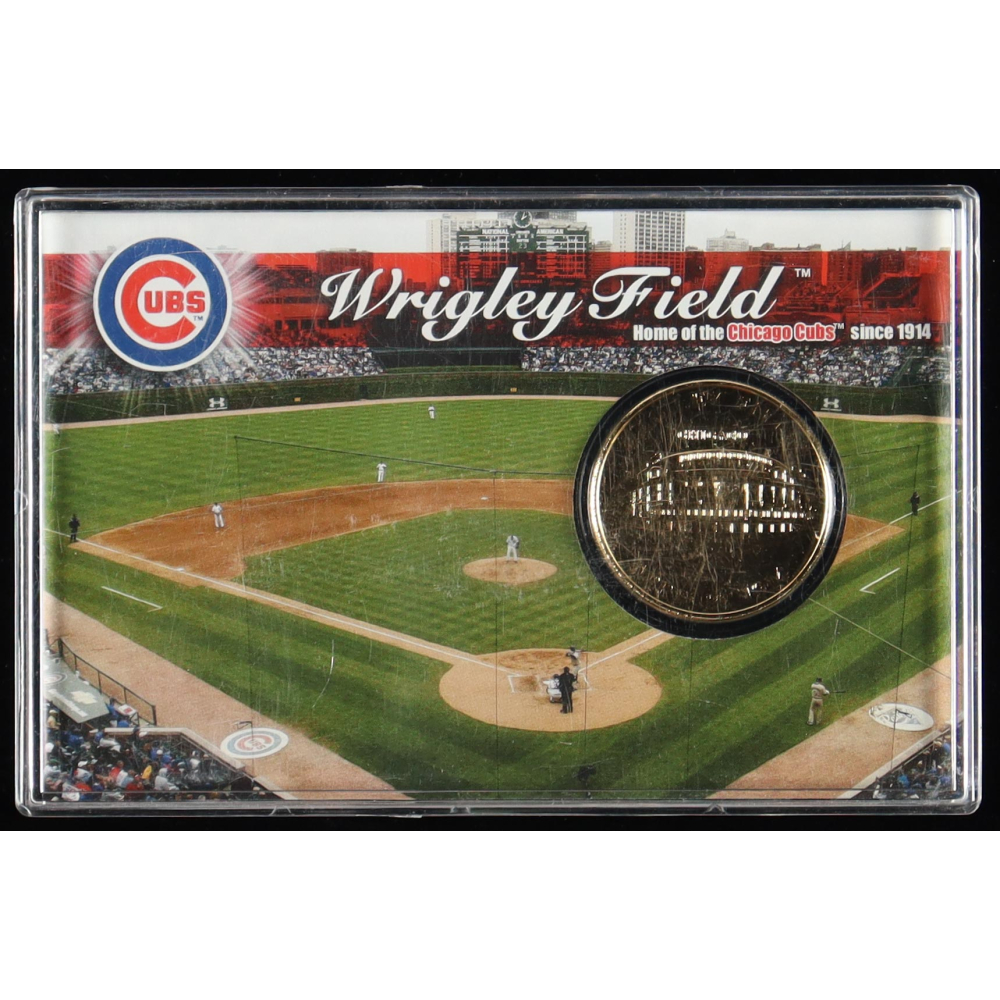 Chicago Cubs Wrigley Field LE 24Kt Gold Medallion | Pristine Auction