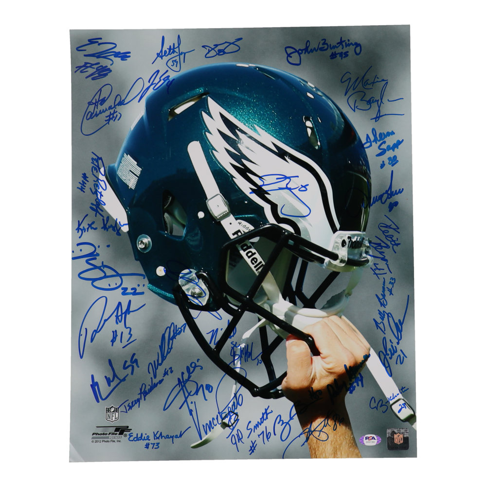 Eagles 16x20 Photo Signed by (31) with Donovan McNabb, Harold ...