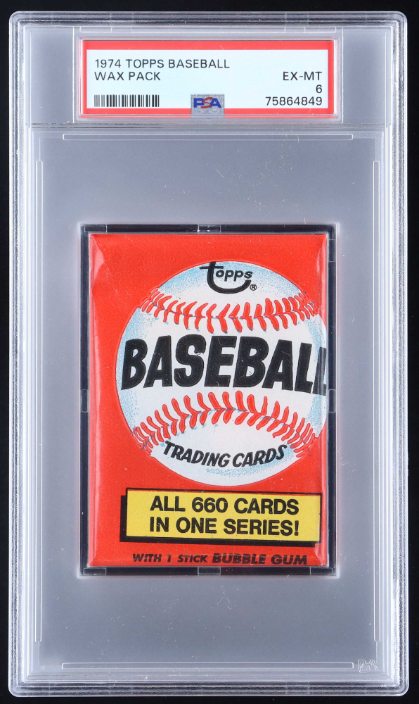 1974 Topps Baseball Wax Pack (PSA 6) | Pristine Auction