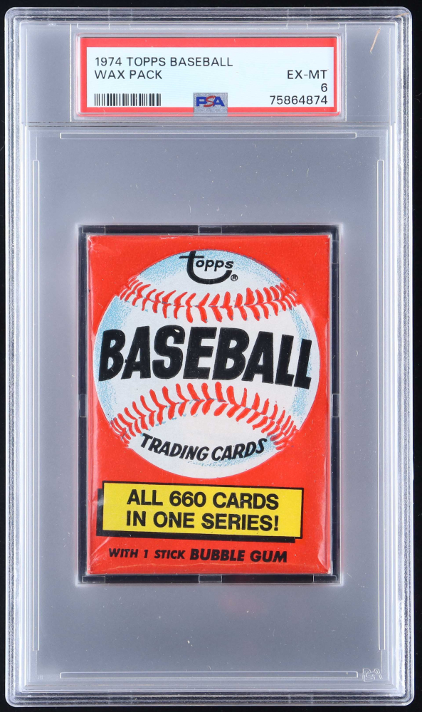 1974 Topps Baseball Wax Pack (PSA 6) | Pristine Auction
