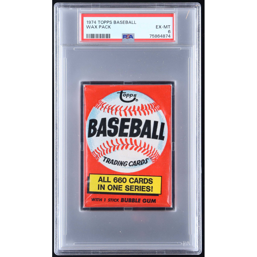 1974 Topps Baseball Wax Pack (psa 6) | Pristine Auction