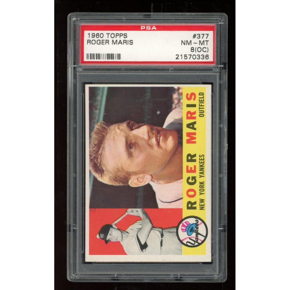 Roger Maris 1960 Topps #377 (PSA 8) (OC) | Pristine Auction