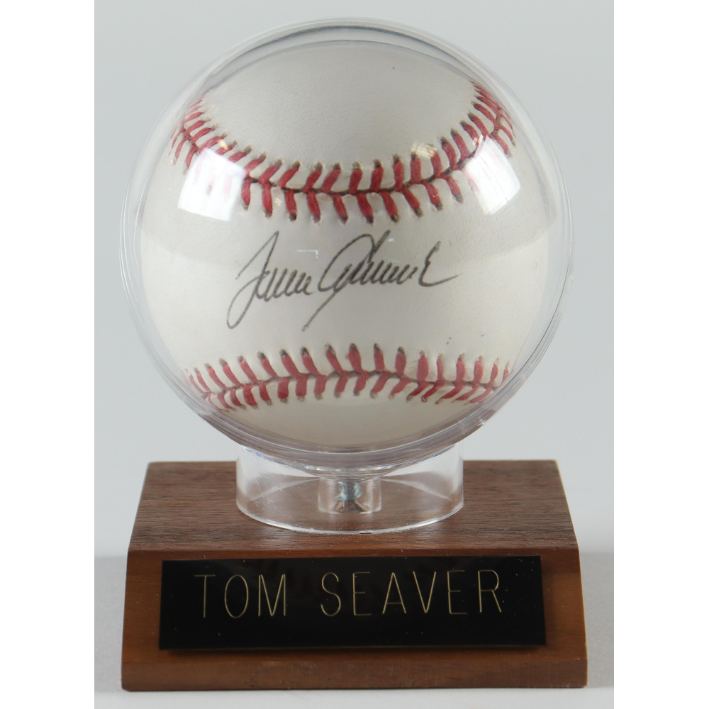 Tom Seaver Signed OL Baseball With Display Case (PSA) | Pristine Auction