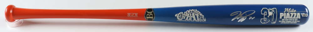 Mike Piazza Signed LE Cooperstown Player Model Baseball Bat (Fanatics ...