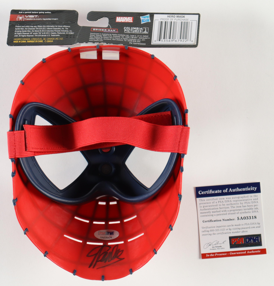 Stan Lee Signed "The Amazing Spider-Man" Hero Mask Toy (PSA) | Pristine ...