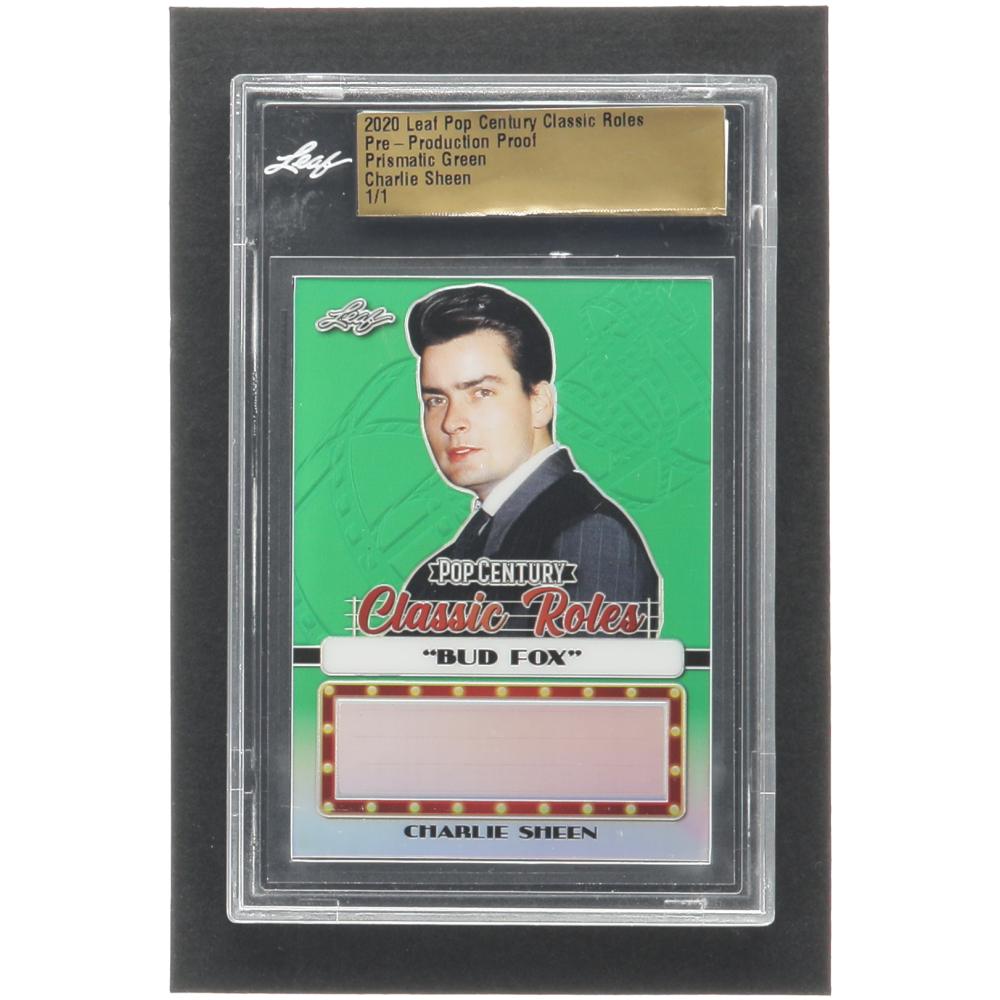 Charlie Sheen 2020 Leaf Pop Century Classic Roles Pre-Production Proof ...
